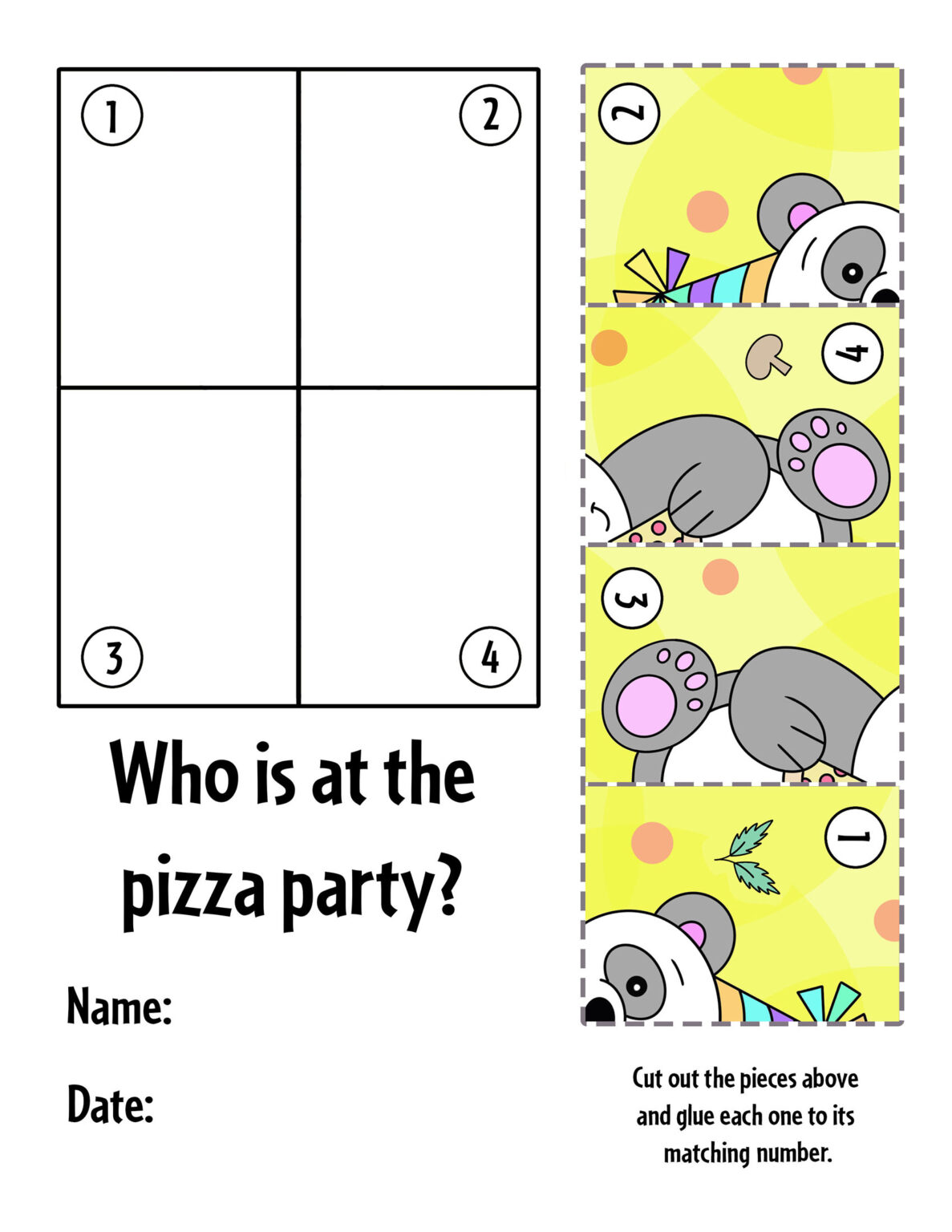 Free Pizza Printables for Preschool! ⋆ The Hollydog Blog
