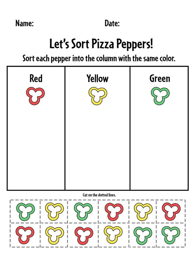 Free Pizza Printables for Preschool! ⋆ The Hollydog Blog