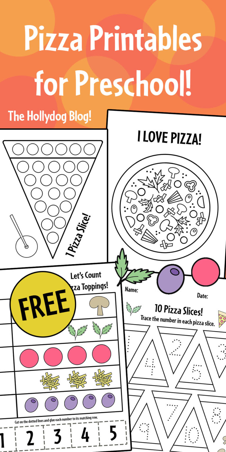 Free Pizza Printables for Preschool! ⋆ The Hollydog Blog