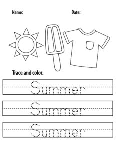 Summer Worksheets for Preschool! ⋆ The Hollydog Blog