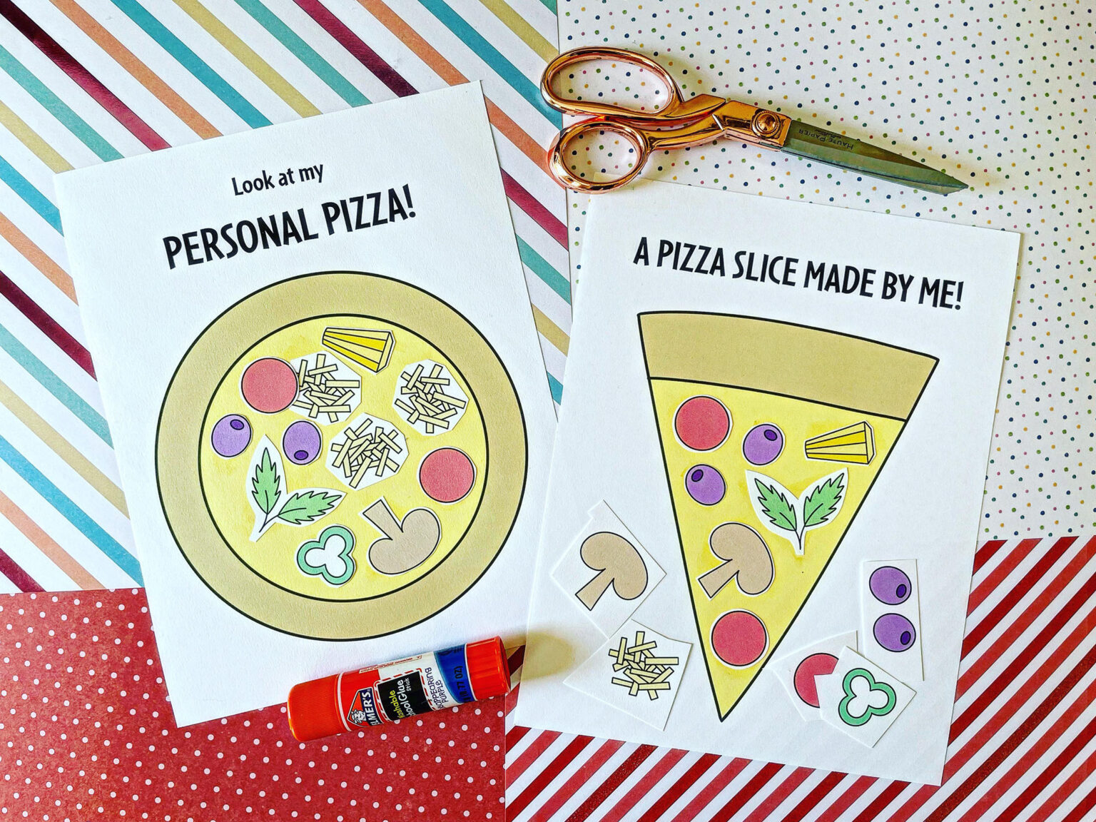 Free Pizza Printables for Preschool! ⋆ The Hollydog Blog