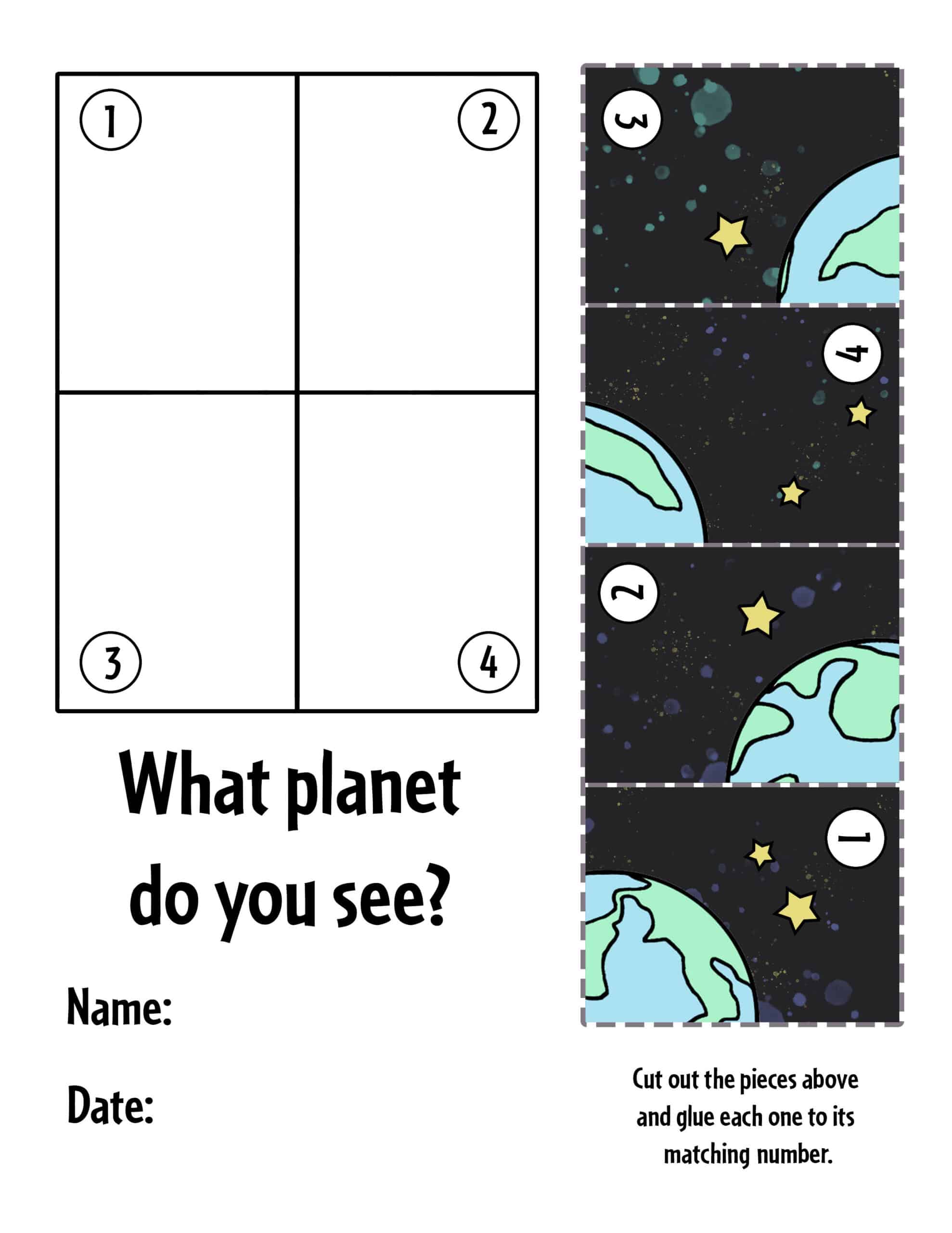 Free Space Activities for Preschool! ⋆ The Hollydog Blog