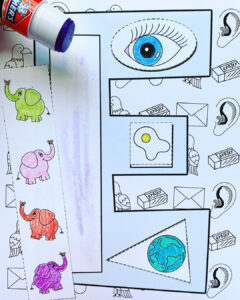 The Letter E Craft for Preschool! (with free printable templates) ⋆ The ...