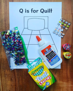 The Letter Q Craft for Preschool! (with free printable templates) ⋆ The ...