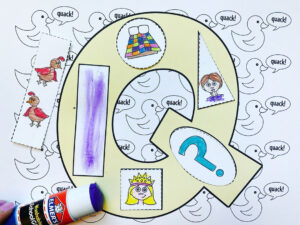 The Letter Q Craft for Preschool! (with free printable templates) ⋆ The ...