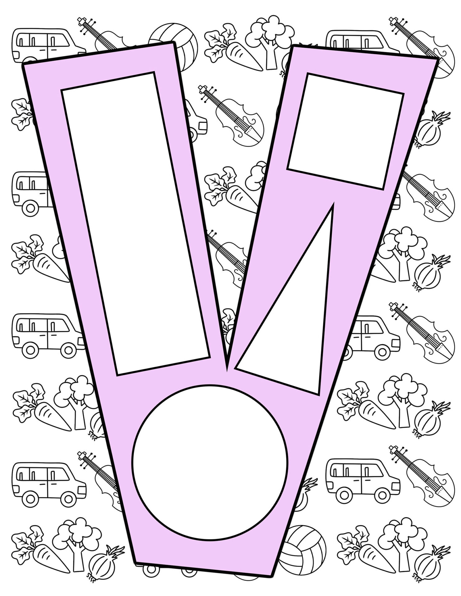 The Letter V Craft for Preschool! (with free printable templates) ⋆ The ...
