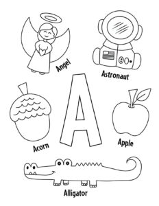 FREE Letter A Worksheets for Preschool ⋆ The Hollydog Blog