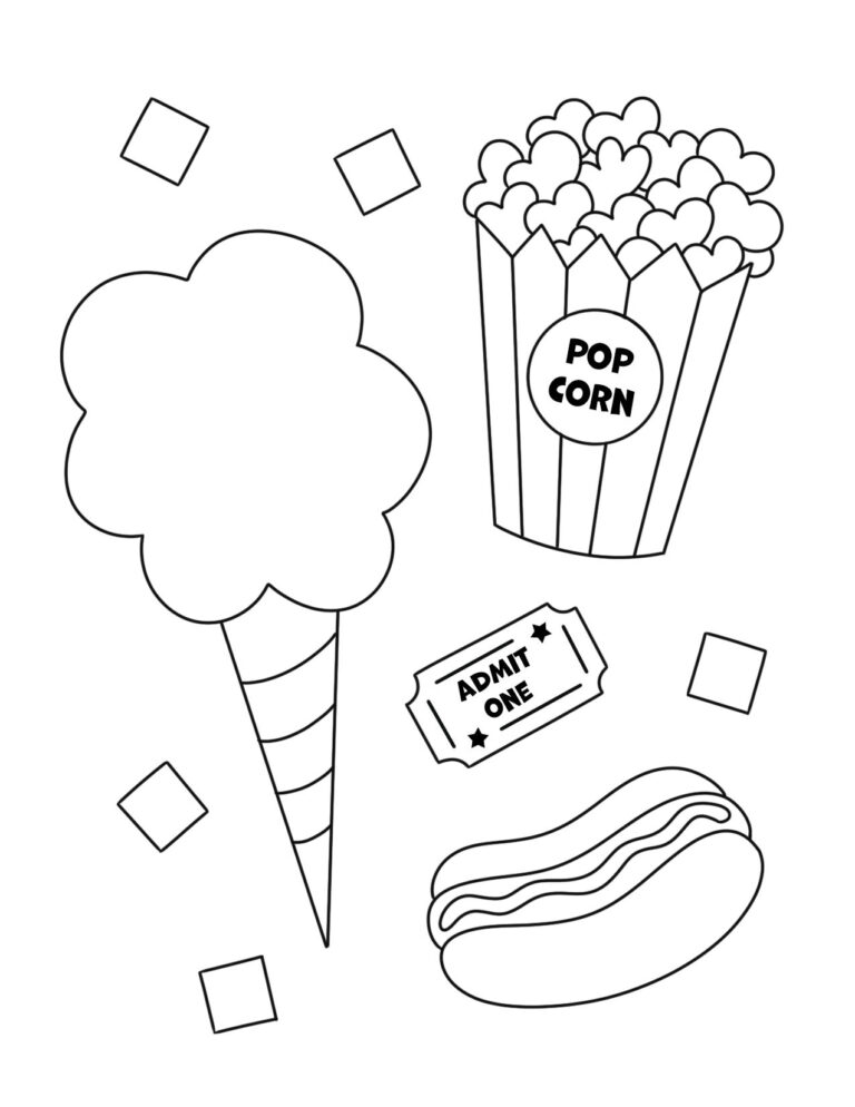 Free Carnival Coloring Pages! ⋆ The Hollydog Blog