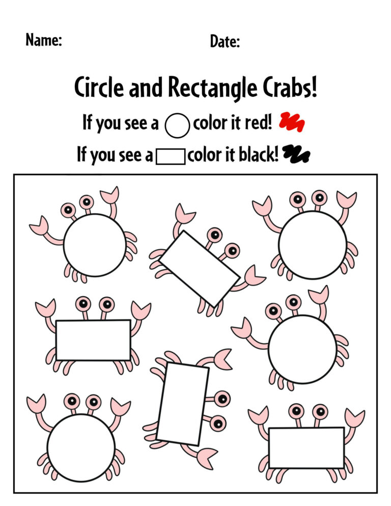 Ocean Theme Preschool Lesson Plan with Free Ocean Printables! ⋆ The ...