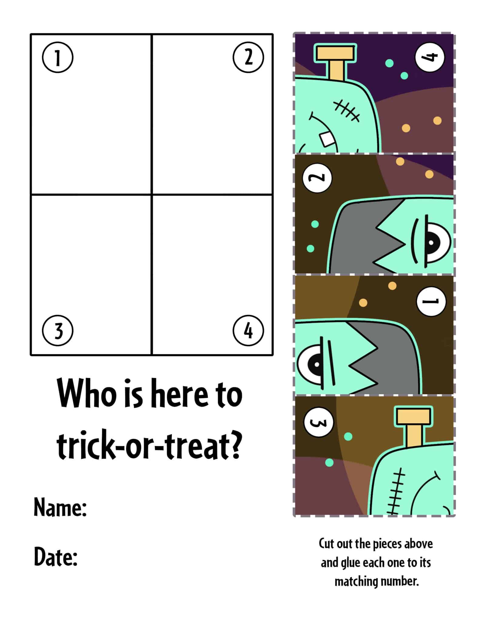 Preschool Halloween Printables for Free! ⋆ The Hollydog Blog
