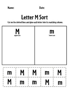 FREE Letter M Worksheets for Preschool ⋆ The Hollydog Blog