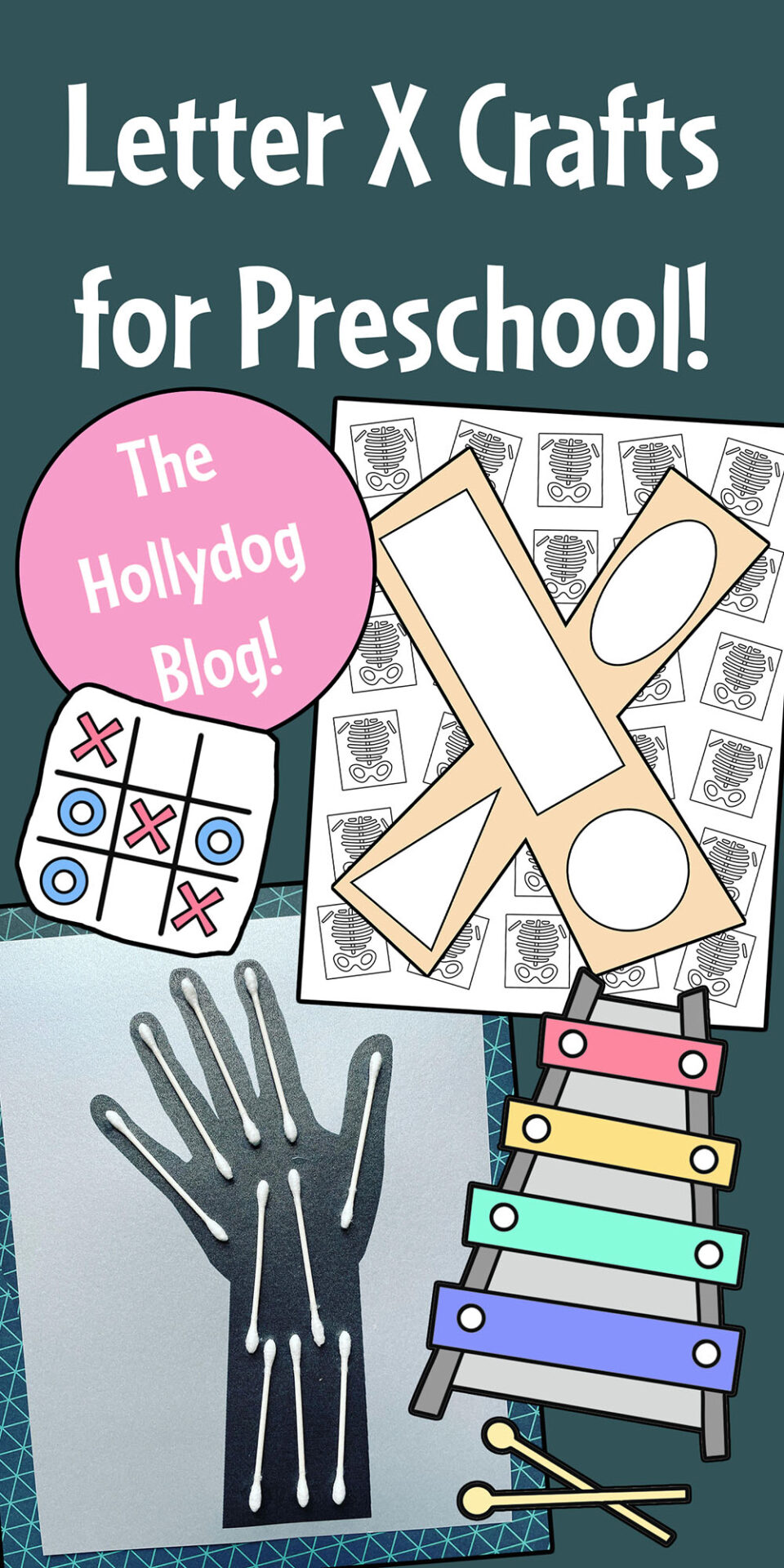 The Letter X Craft for Preschool! (with a free printable cutout) ⋆ The ...