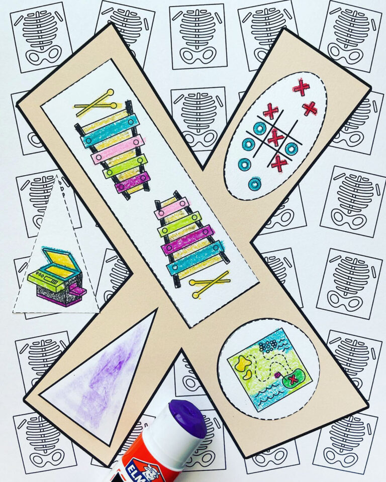 The Letter X Craft for Preschool! (with a free printable cutout) ⋆ The ...