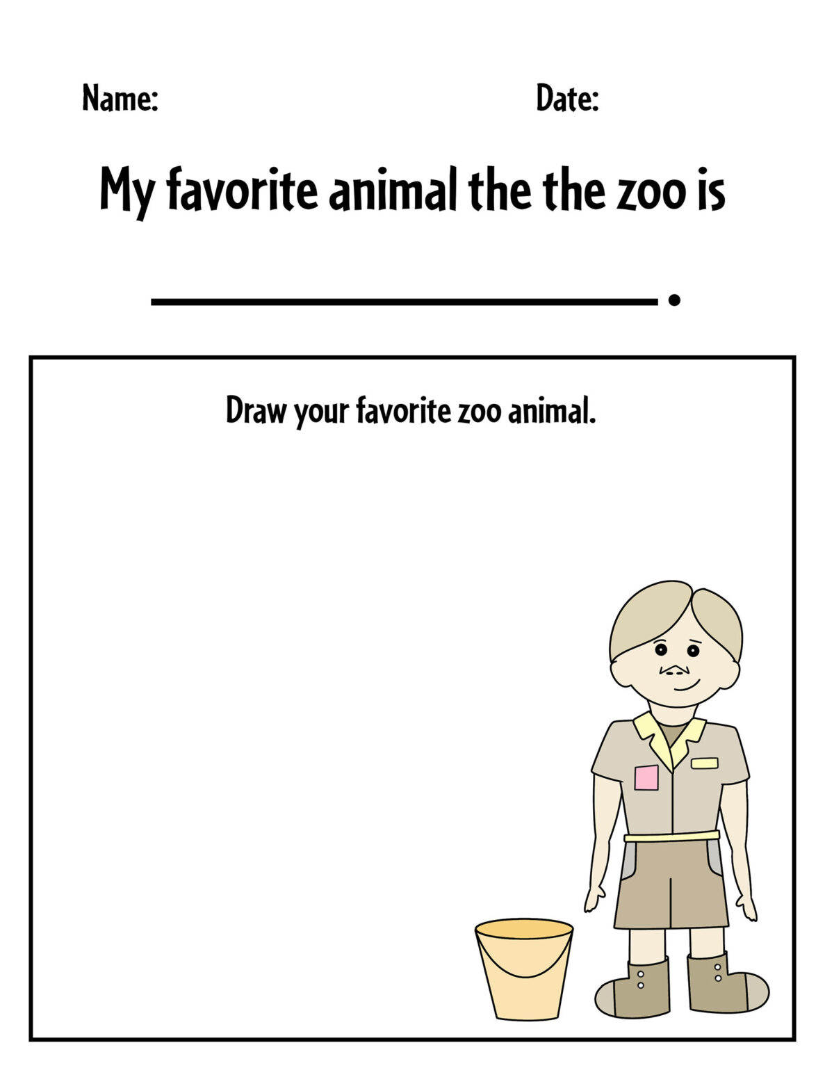 Preschool Zoo Theme Lesson Plan with Free Zoo Printables! The Hollydog Blog
