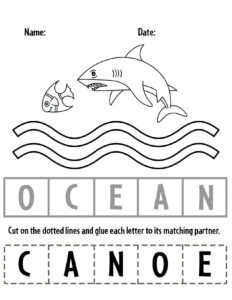 Ocean Theme Preschool Lesson Plan with Free Ocean Printables! ⋆ The ...