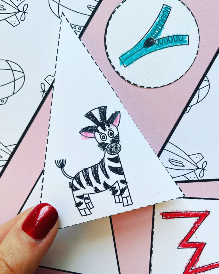 The Letter Z Craft for Preschool! ( with free printable cutouts) ⋆ The ...