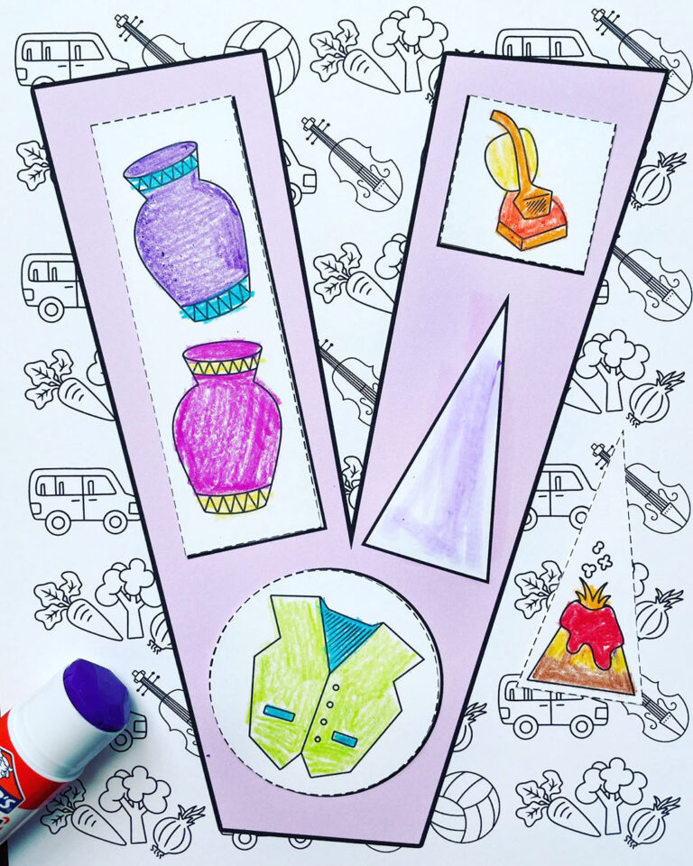 The Letter V Craft for Preschool! (with free printable templates) ⋆ The ...