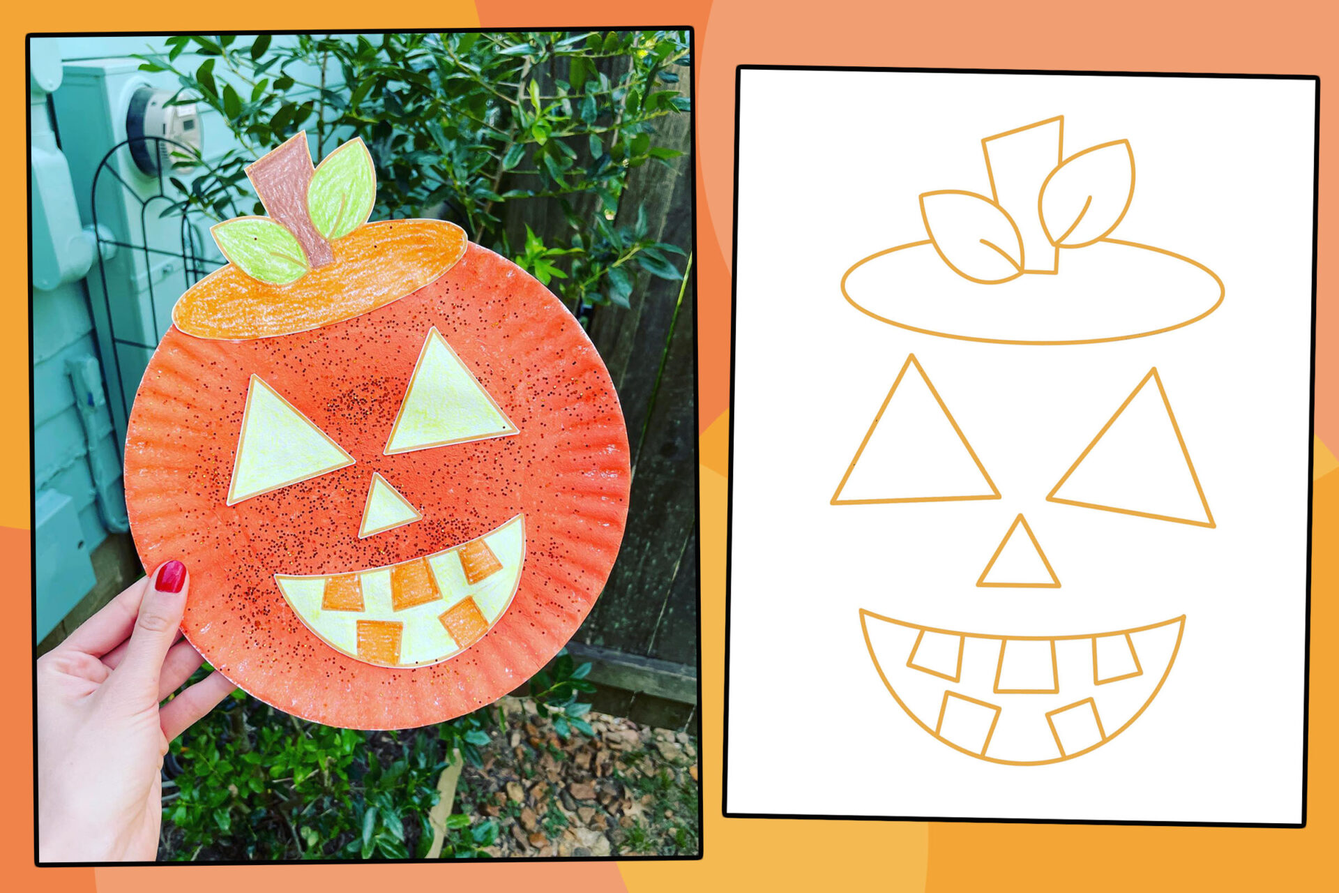 Pumpkin Craft for Preschool (with free cutouts!) ⋆ The Hollydog Blog