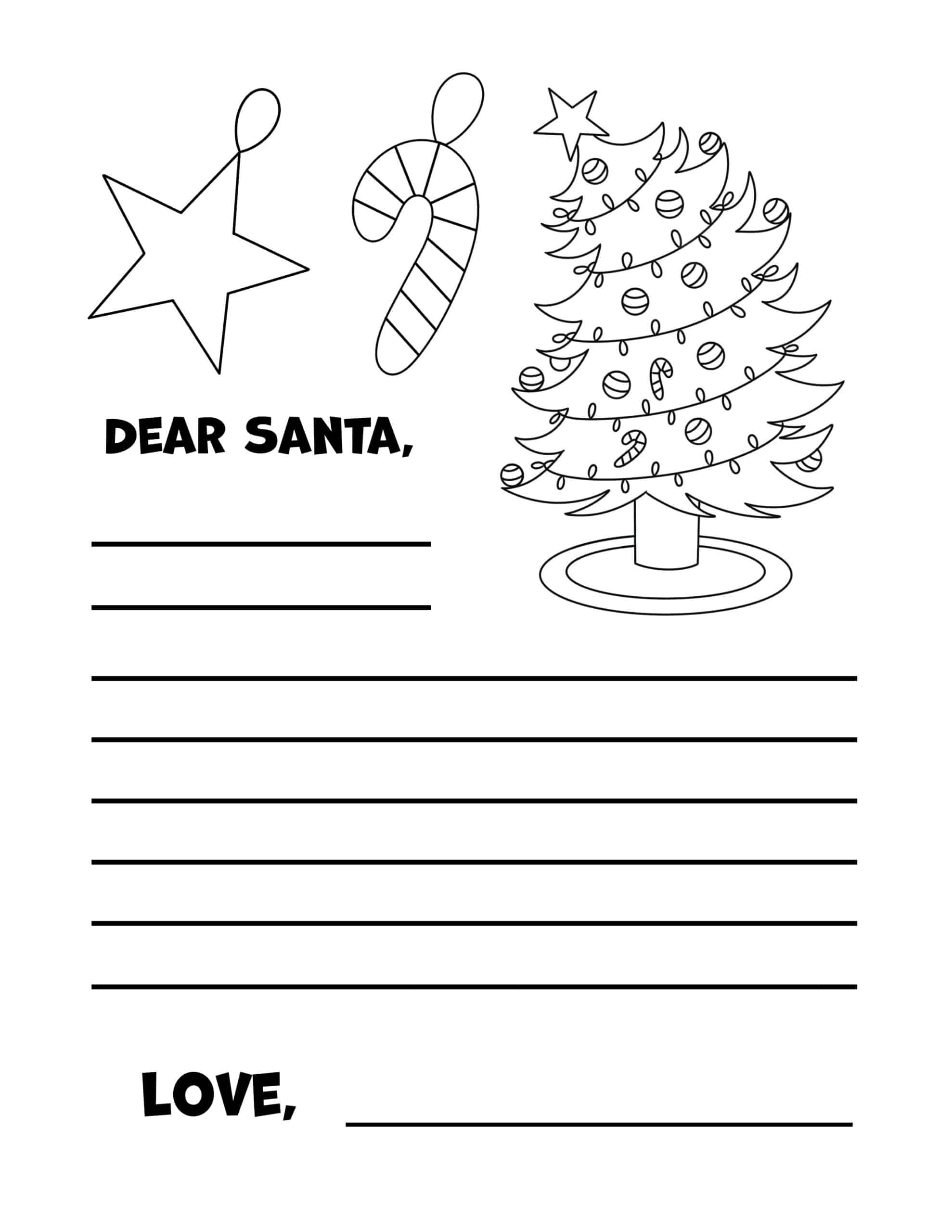 10 Free Letter to Santa Templates! ⋆ The Hollydog Blog