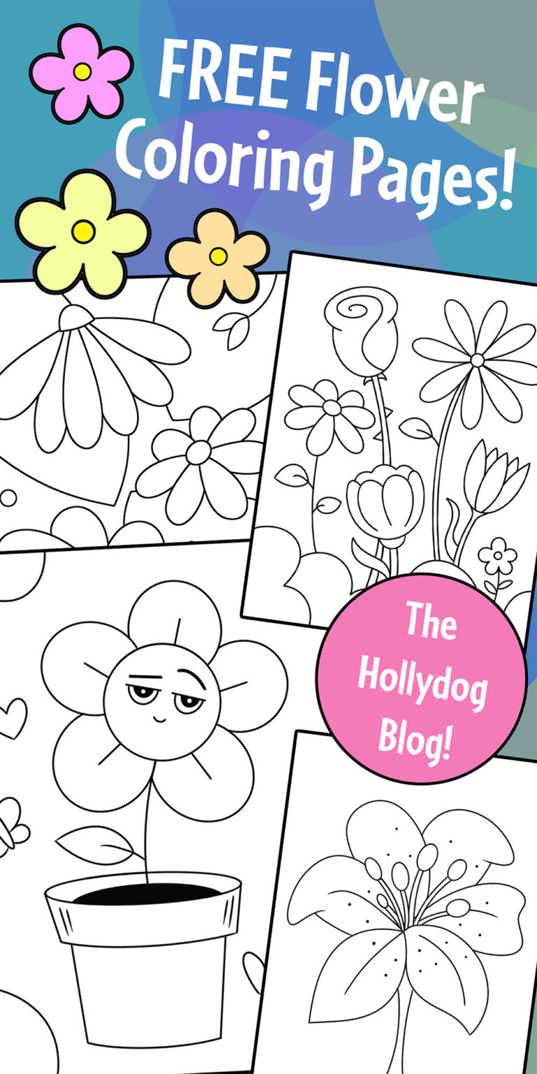 Free Flower Coloring Pages for Preschool (Easy Printable Spring ...