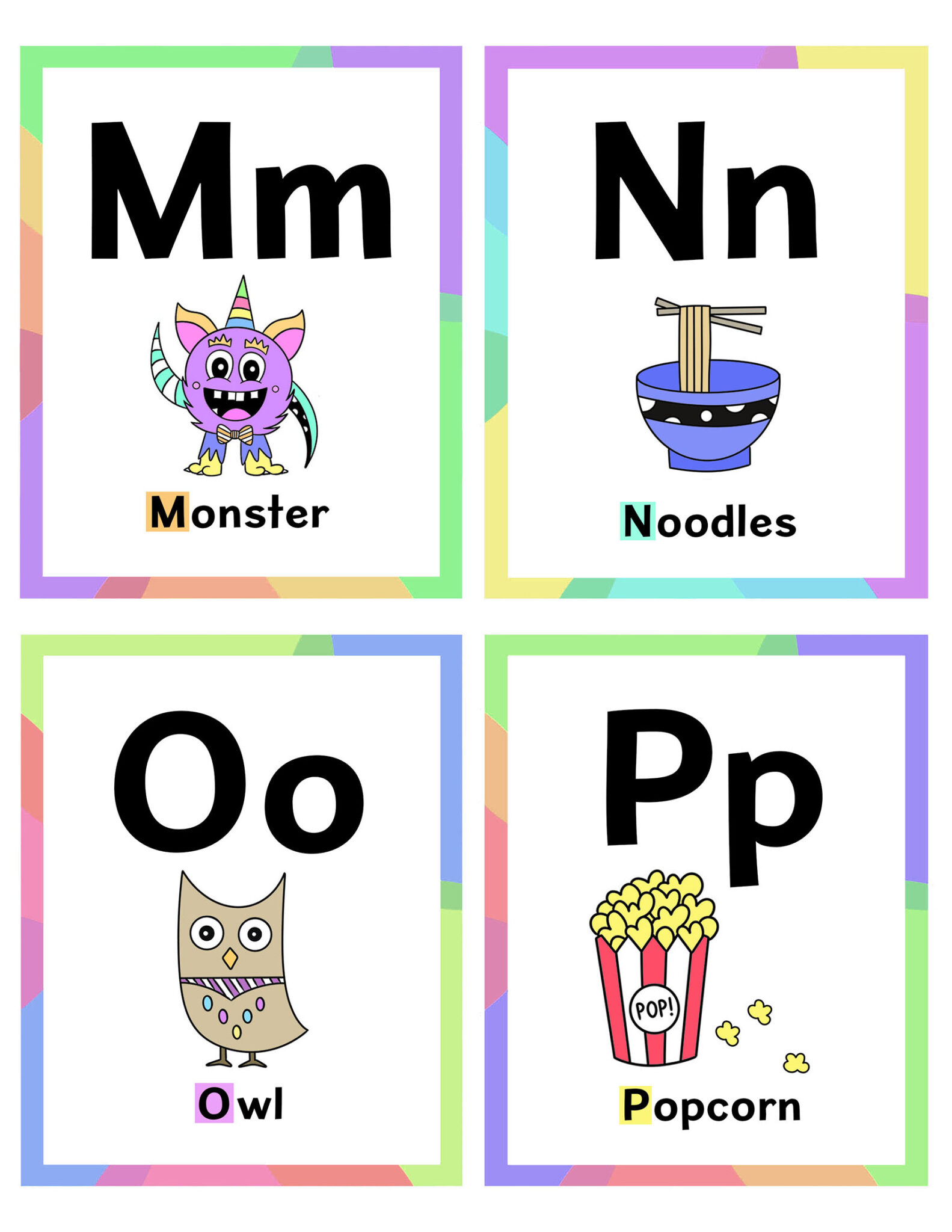 Free Alphabet Flashcards for Kids! ⋆ The Hollydog Blog