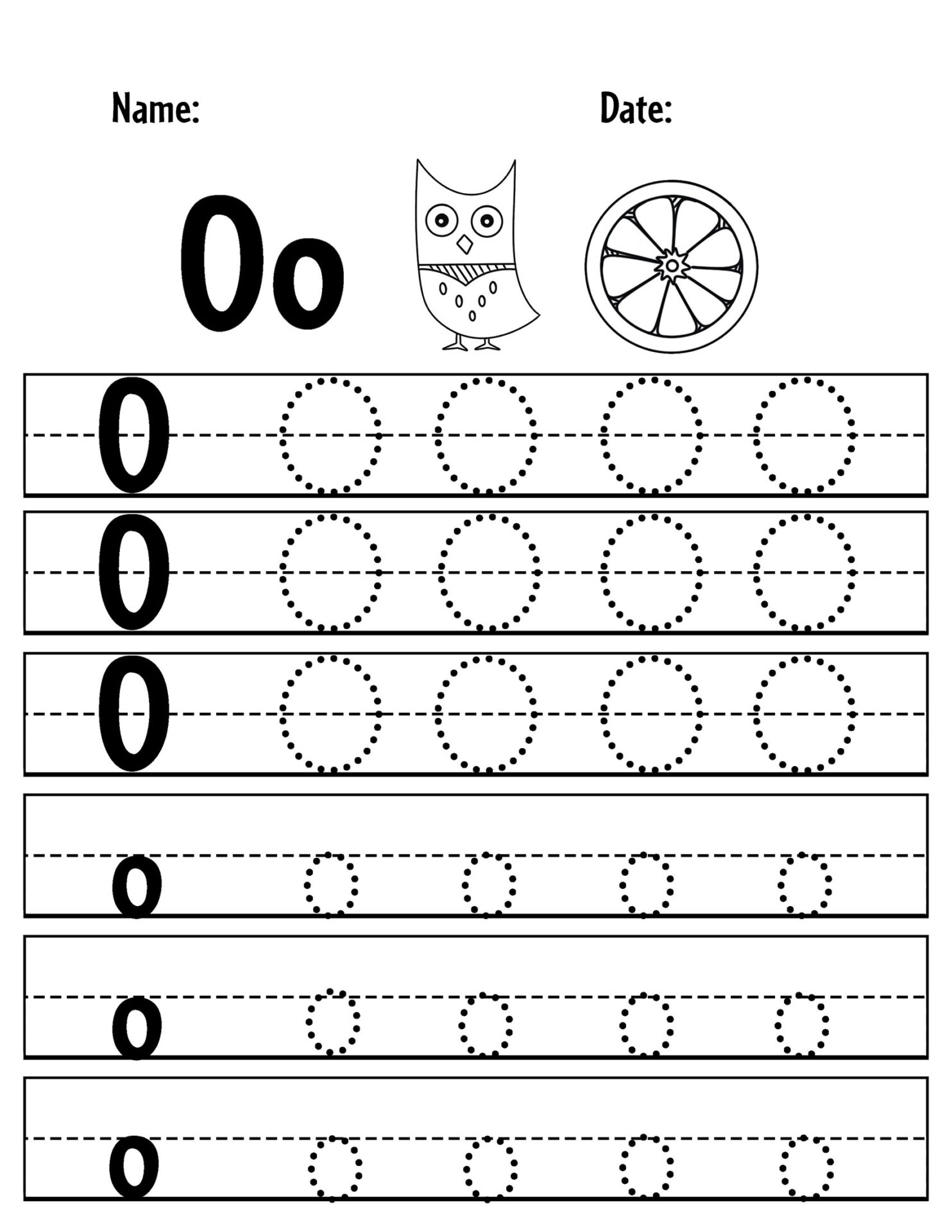 FREE Letter O Worksheets for Preschool ⋆ The Hollydog Blog