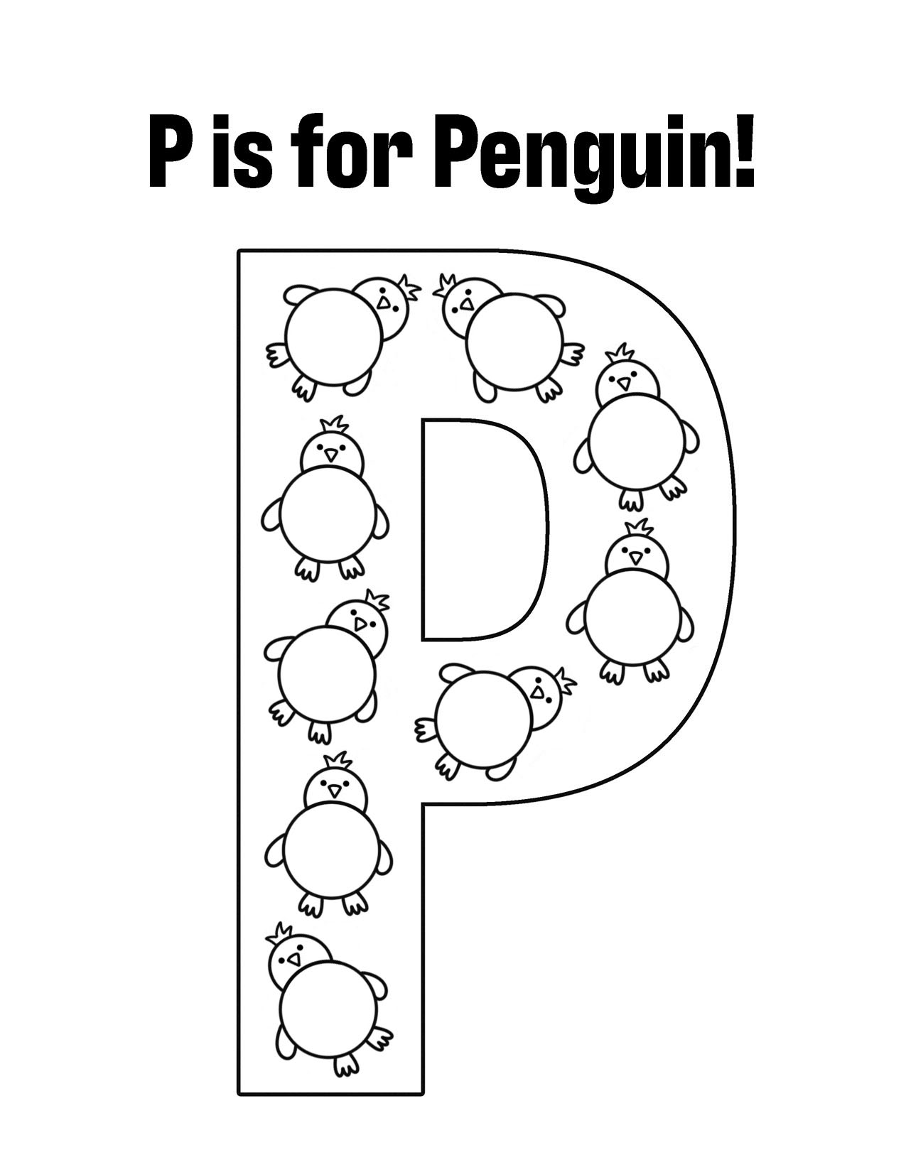 FREE Letter P Worksheets for Preschool ⋆ The Hollydog Blog