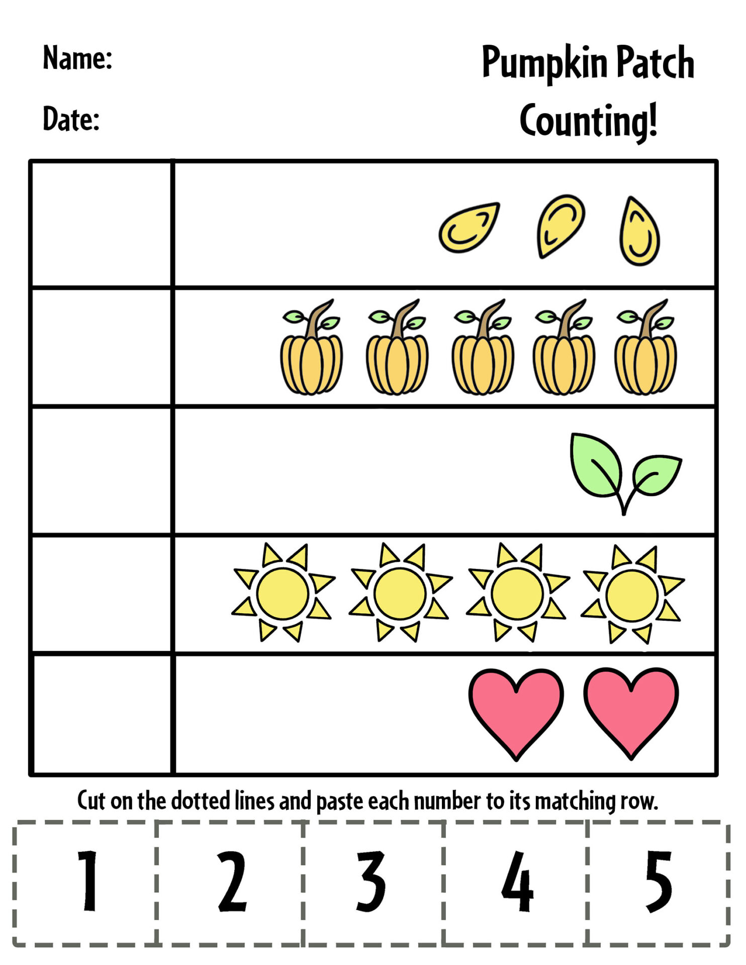 FREE Pumpkin Worksheets for Preschool! ⋆ The Hollydog Blog