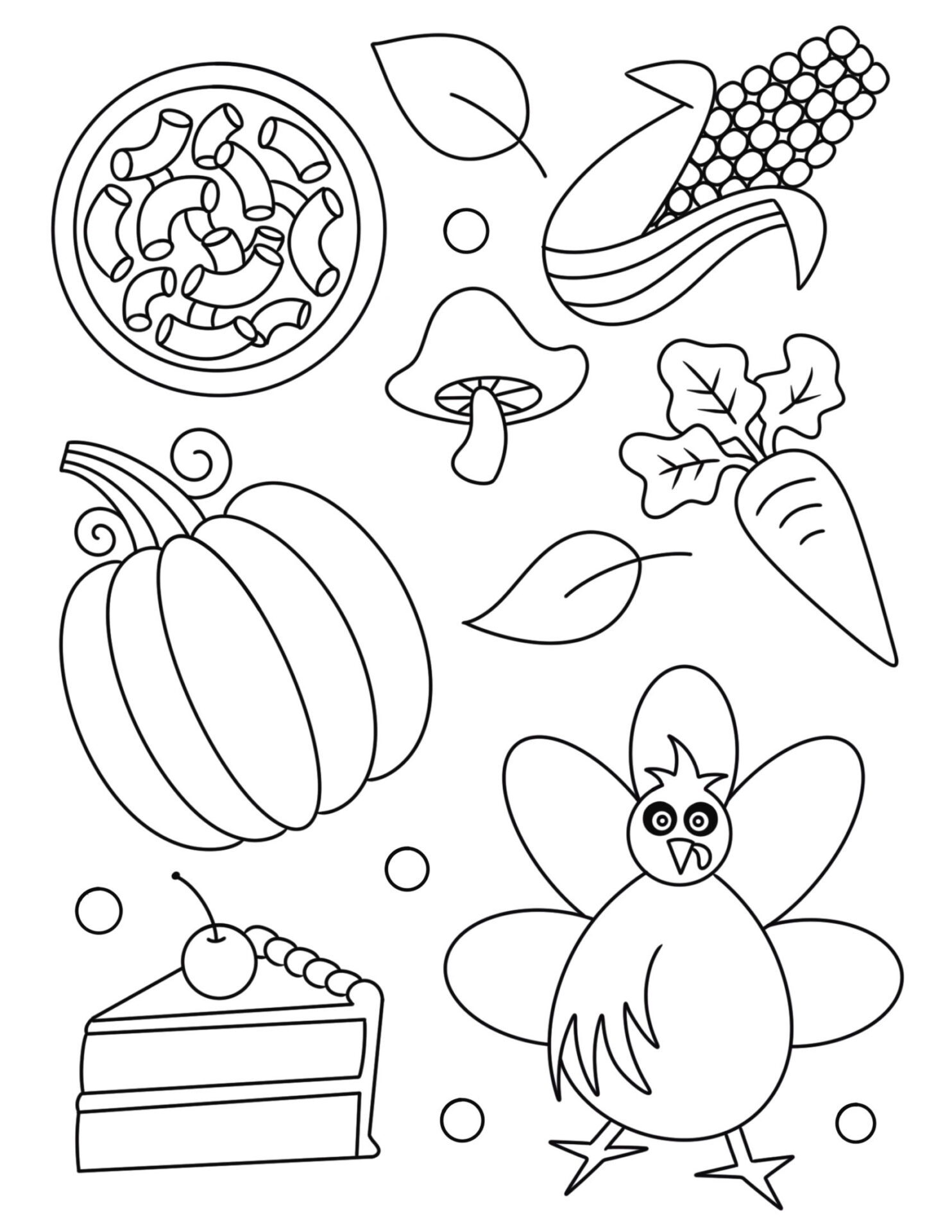 Free Thanksgiving Coloring Pages for Kids! ⋆ The Hollydog Blog