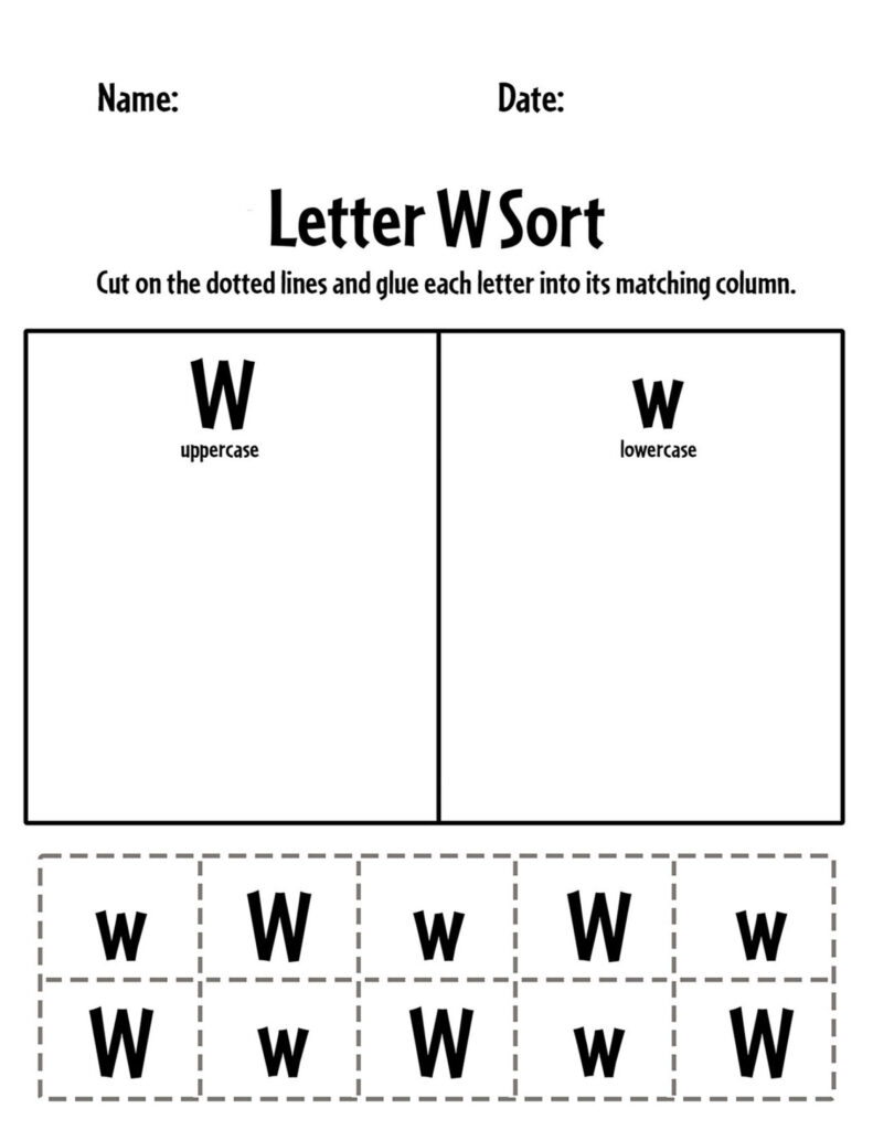 Lowercase Letter W