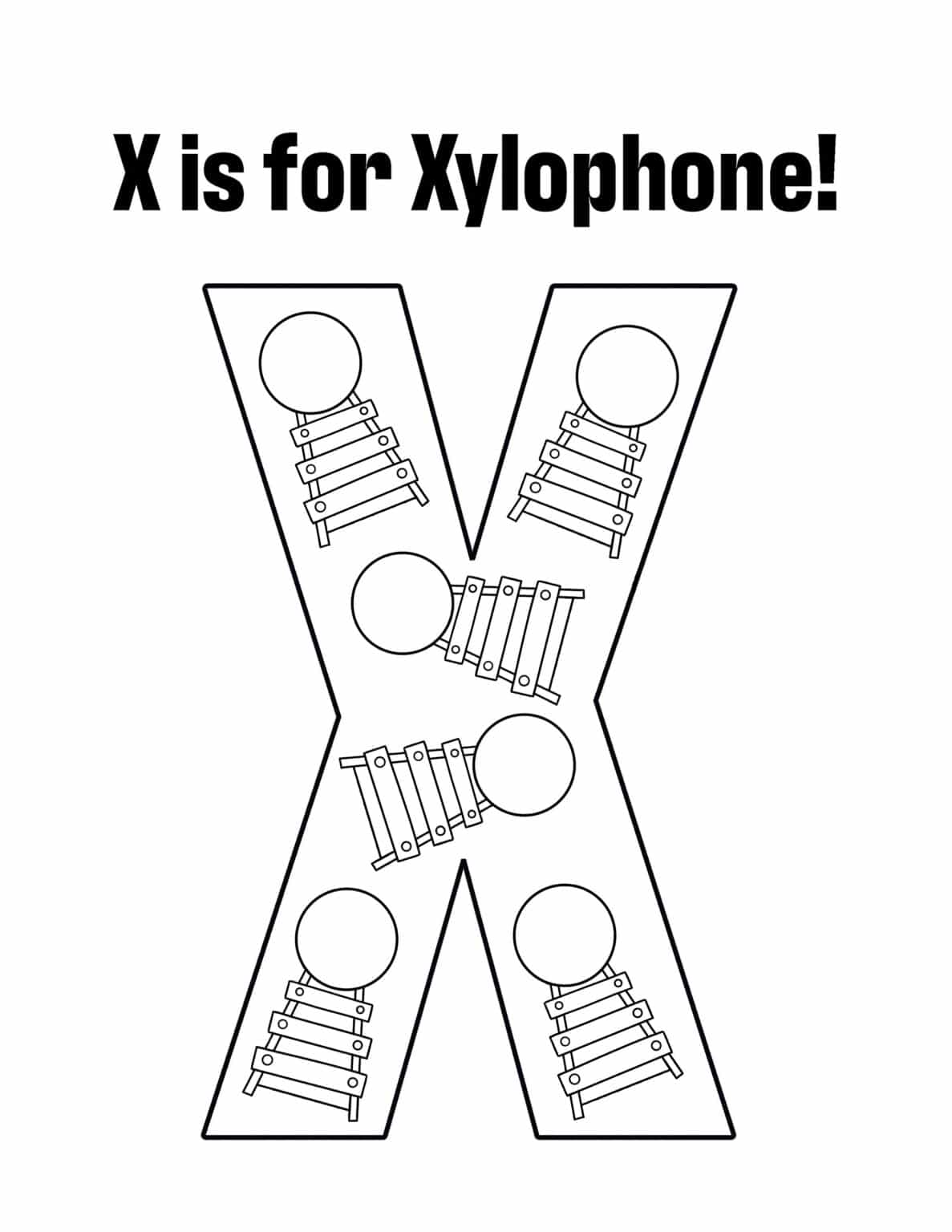 FREE Letter X Worksheets for Preschool ⋆ The Hollydog Blog
