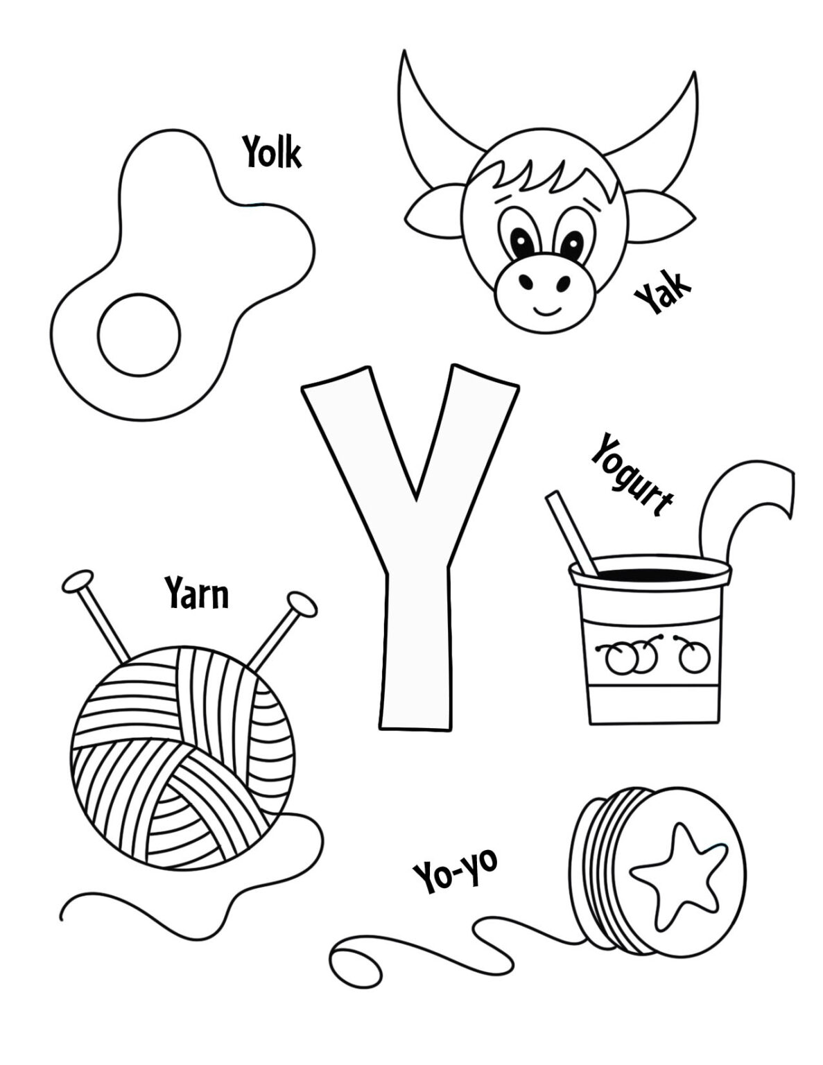 FREE Letter Y Worksheets for Preschool! ⋆ The Hollydog Blog
