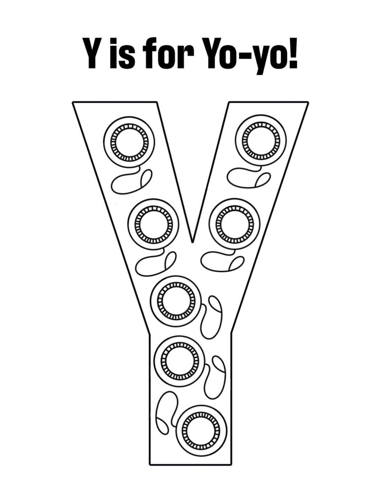 FREE Letter Y Worksheets for Preschool! ⋆ The Hollydog Blog