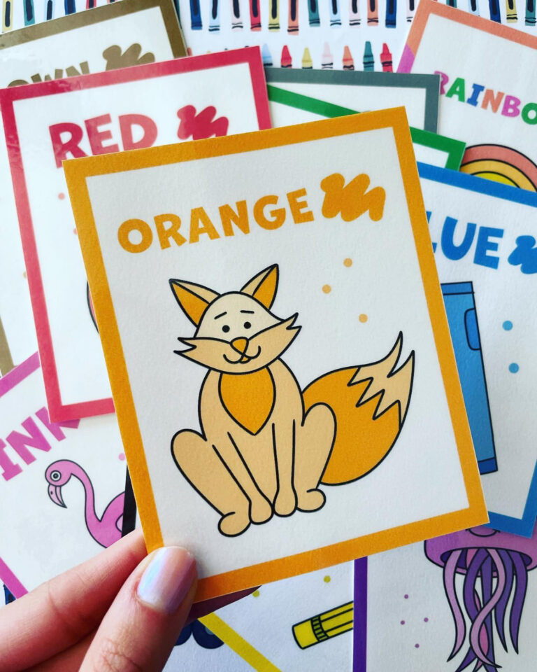 Free Color Flashcards for Preschool! ⋆ The Hollydog Blog