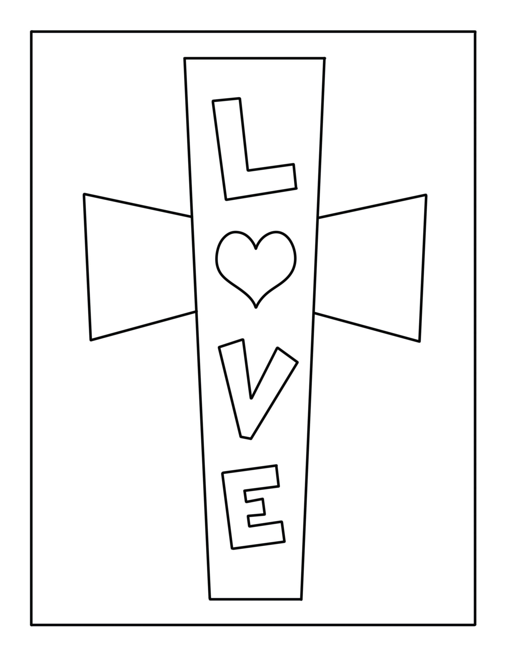 Free Cross Coloring Pages for Sunday School! ⋆ The Hollydog Blog