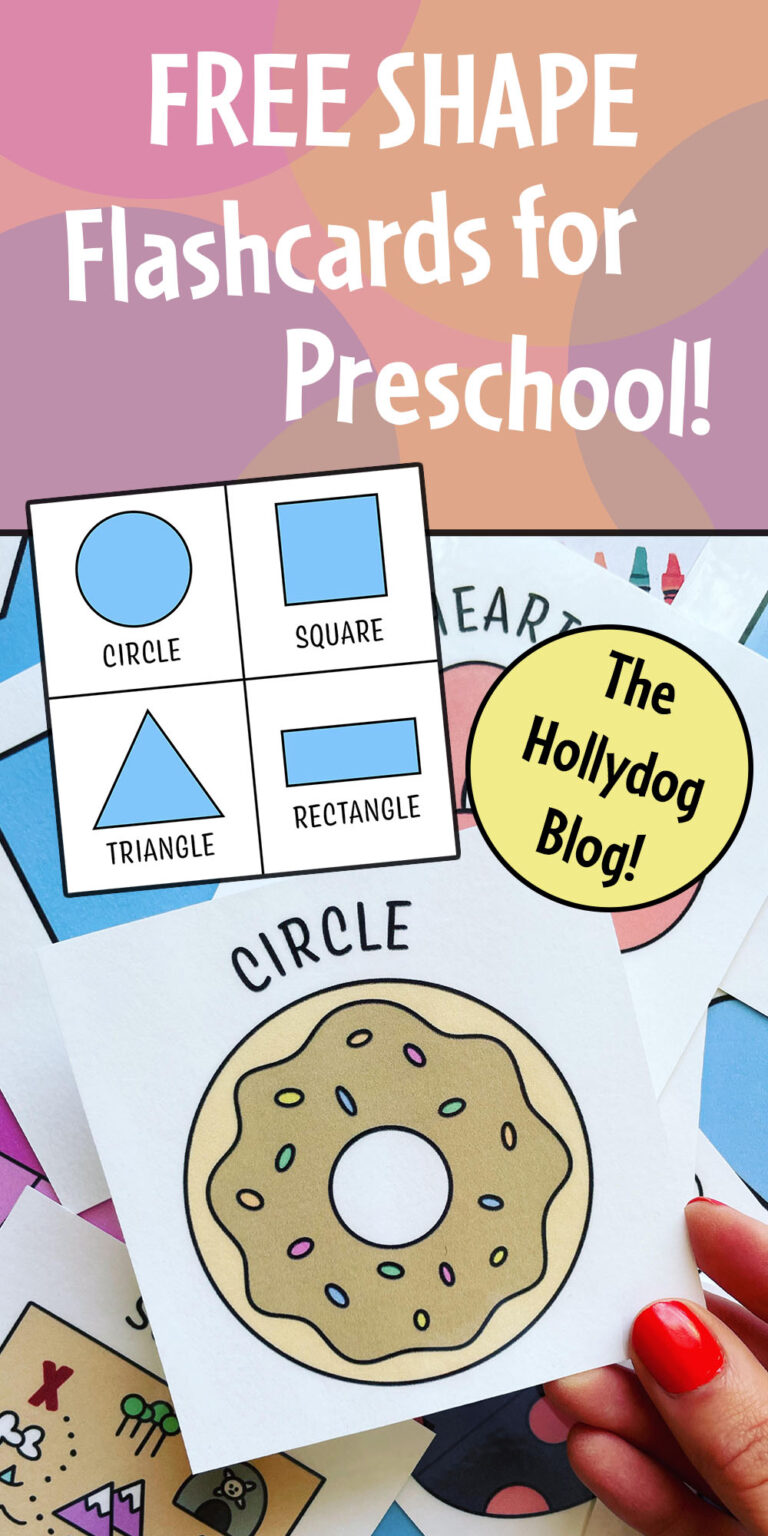 Free Shape Flashcards for Preschool! ⋆ The Hollydog Blog