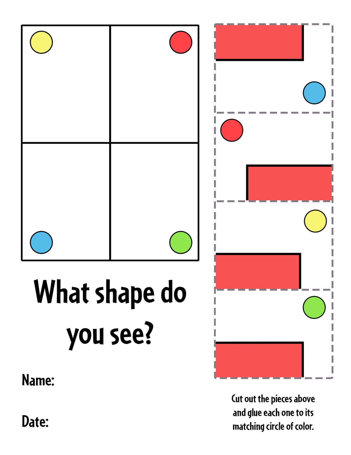 Free Rectangle Worksheets for Preschool! ⋆ The Hollydog Blog