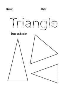 Free Triangle Worksheets for Preschool! ⋆ The Hollydog Blog