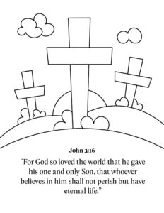 Free Cross Coloring Pages for Sunday School! ⋆ The Hollydog Blog
