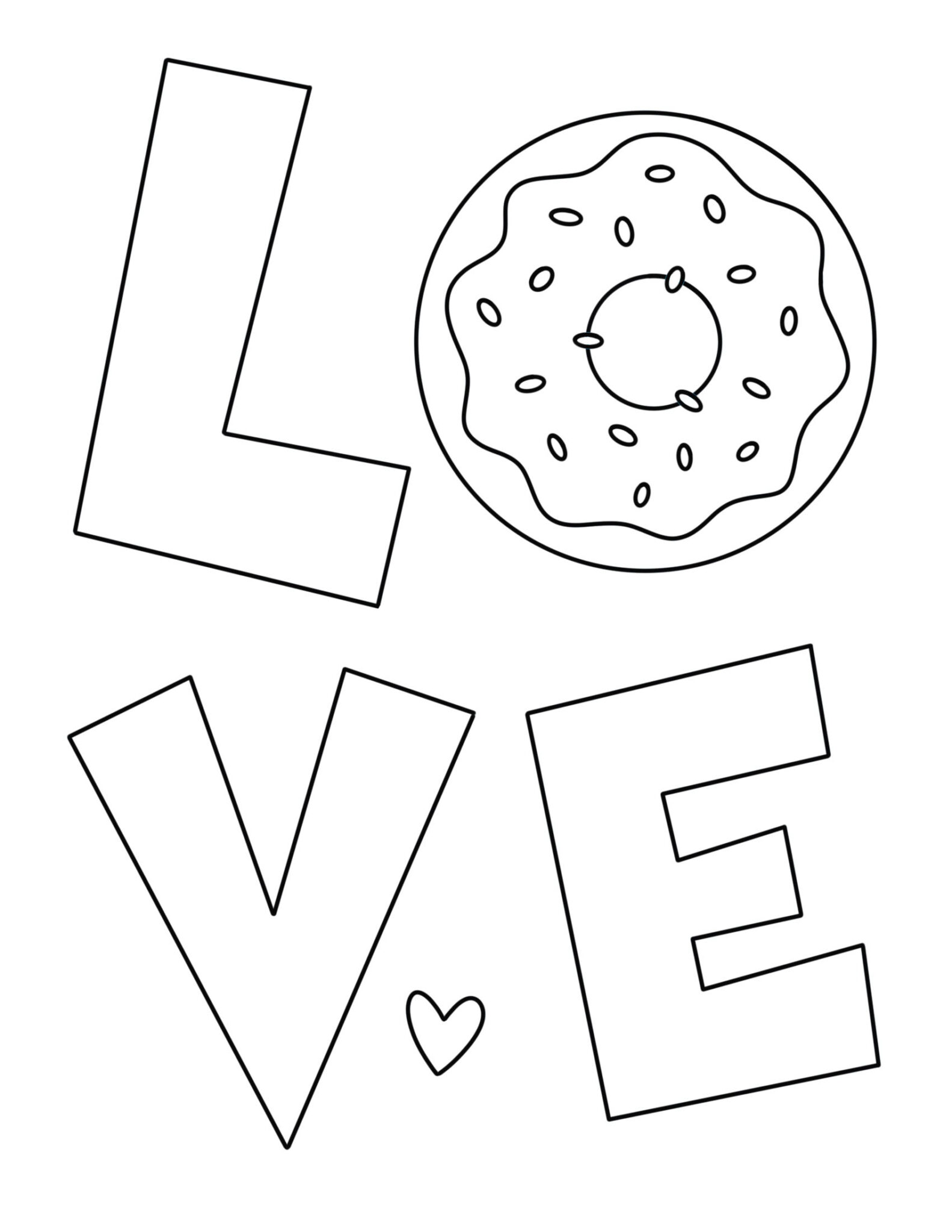 Free Donut Coloring Pages for Kids! ⋆ The Hollydog Blog
