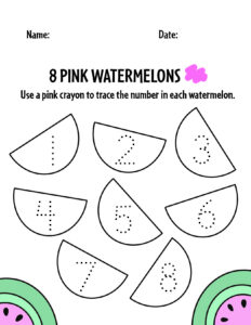 Pink Color Activities and Worksheets for Preschool! ⋆ The Hollydog Blog