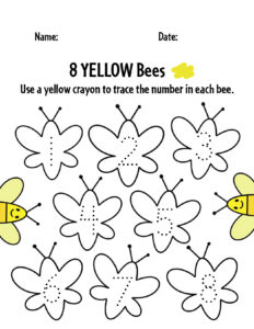 Yellow Color Activities and Worksheets for Preschool! ⋆ The Hollydog Blog