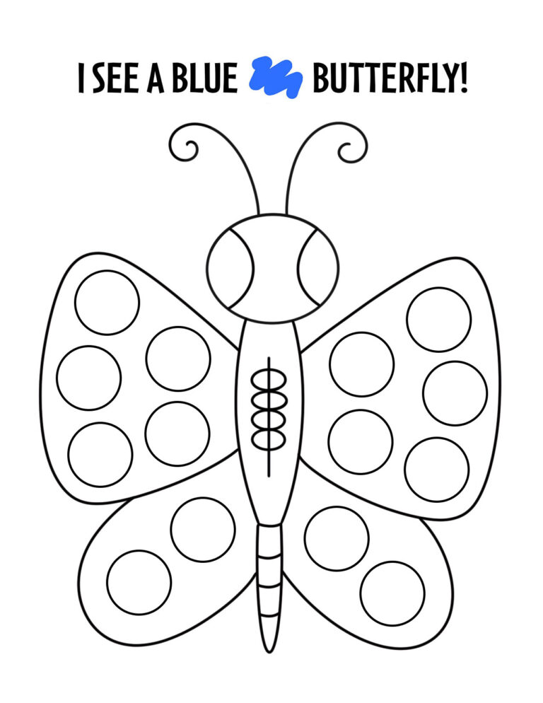 Blue Color Activities and Worksheets for Preschool! ⋆ The Hollydog Blog