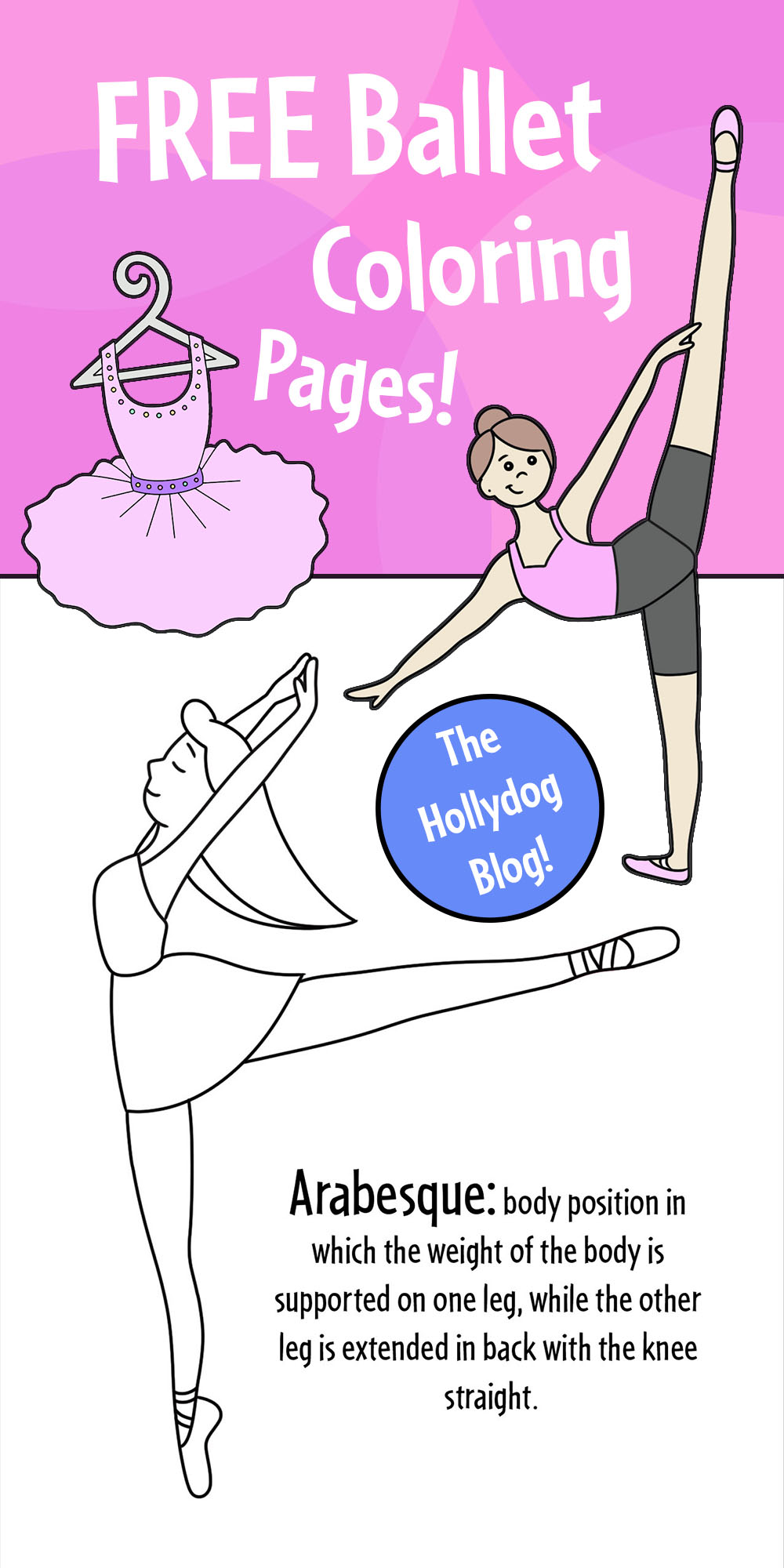 Free Ballet Coloring Pages! ⋆ The Hollydog Blog