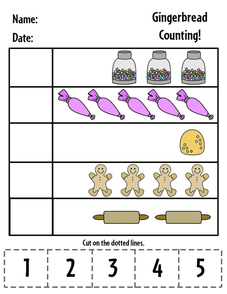 Gingerbread Man Theme Activities for Preschool! Free 10-Pack! ⋆ The ...