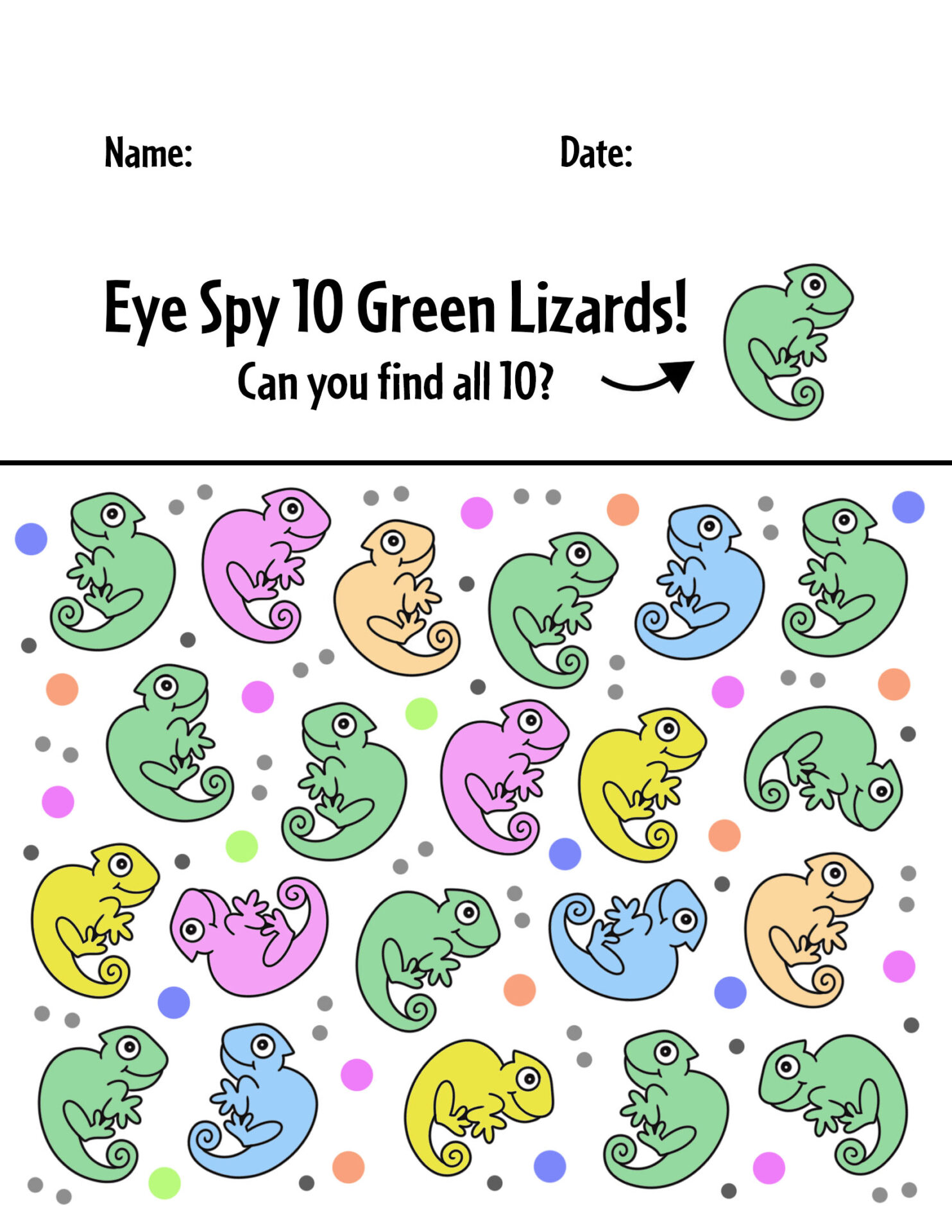 Green Color Activities and Worksheets for Preschool! ⋆ The Hollydog Blog