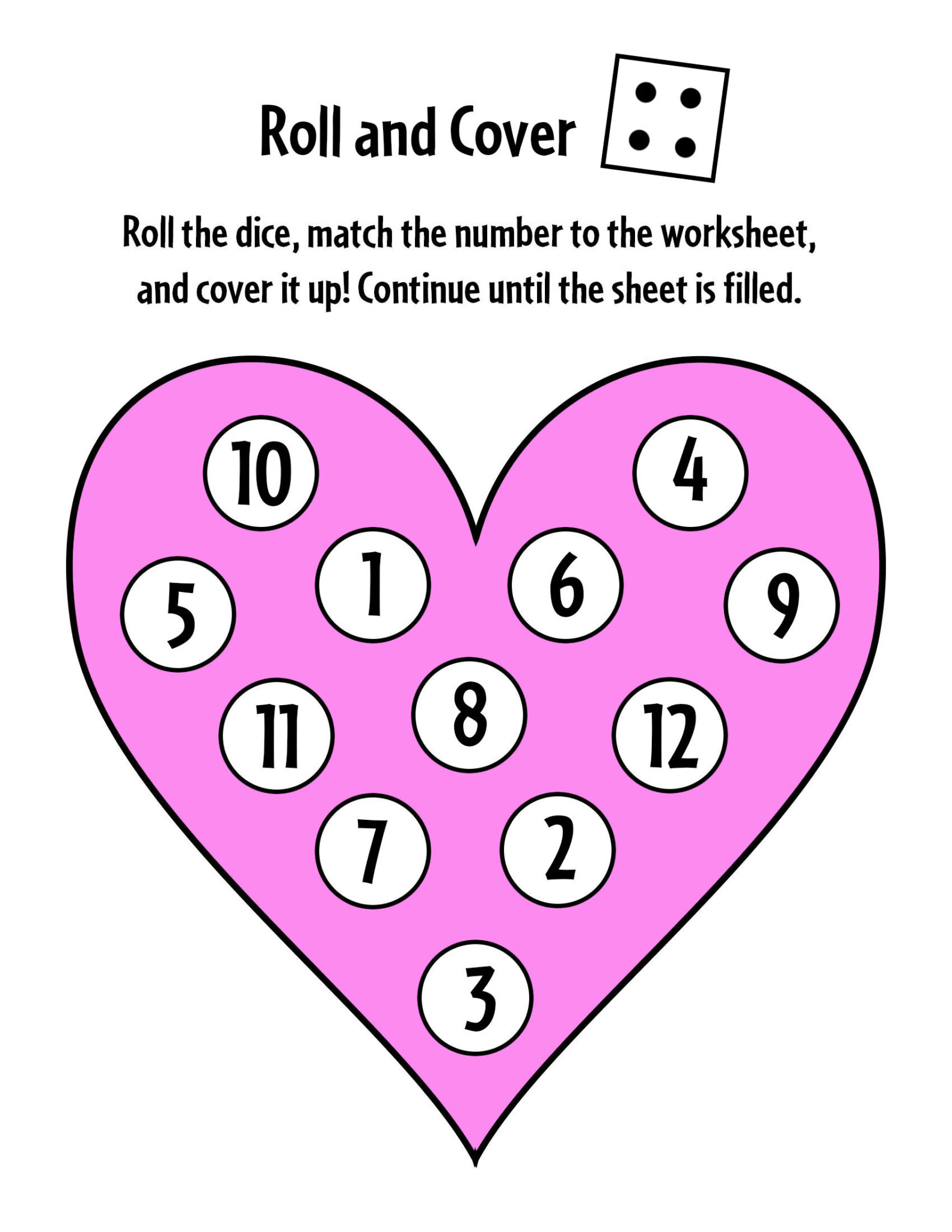 Free "Roll and Cover" Printables! ⋆ The Hollydog Blog