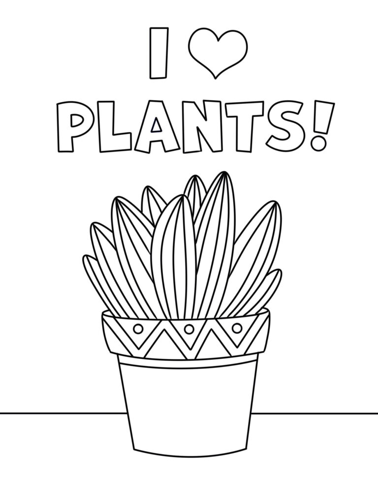 Free Plant Coloring Pages! ⋆ The Hollydog Blog
