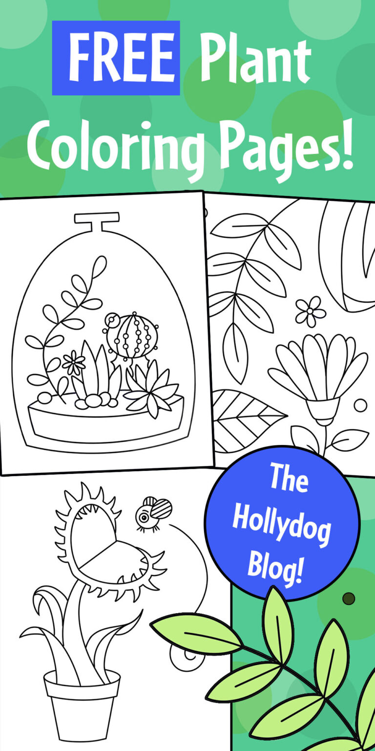 Free Plant Coloring Pages! ⋆ The Hollydog Blog