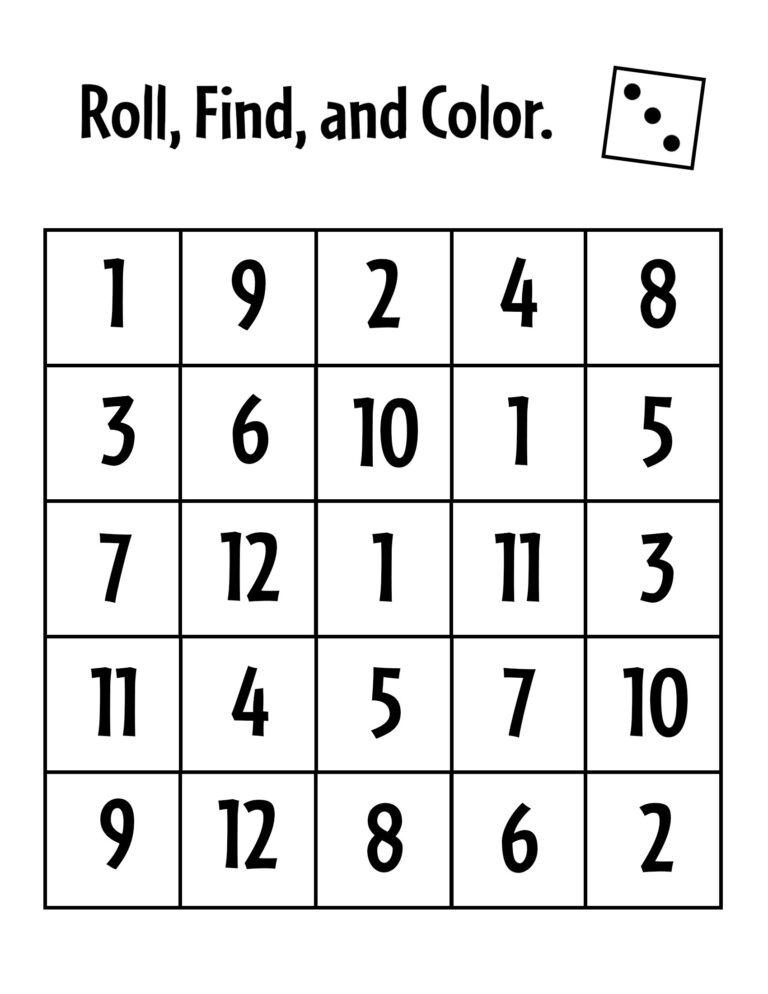 Free "Roll and Cover" Printables! ⋆ The Hollydog Blog